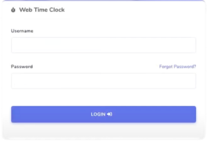 Maxim Time Clock - Login Page For Web Time Card